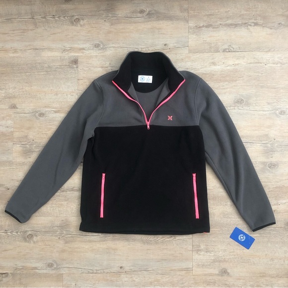 Hurley | Jackets & Coats | Mens Hurley 9s Quarter Zip Polar Fleece ...